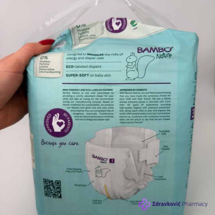 BAMBO NATURE ECO-FRIENDLY 3 -28 komada - Zdravkoteka