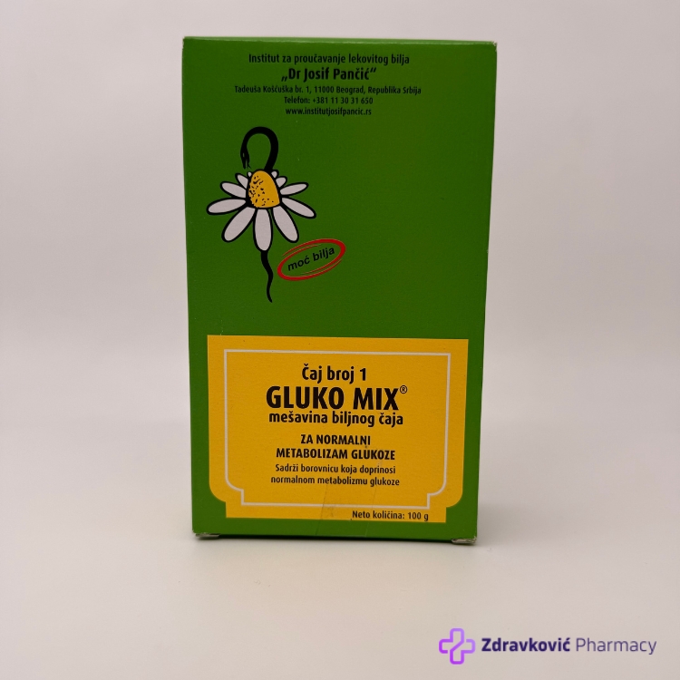 GLUKO MIX ČAJ BROJ 1 PROTIV ŠEĆERNE BOLESTI 100g IJP - Zdravkoteka