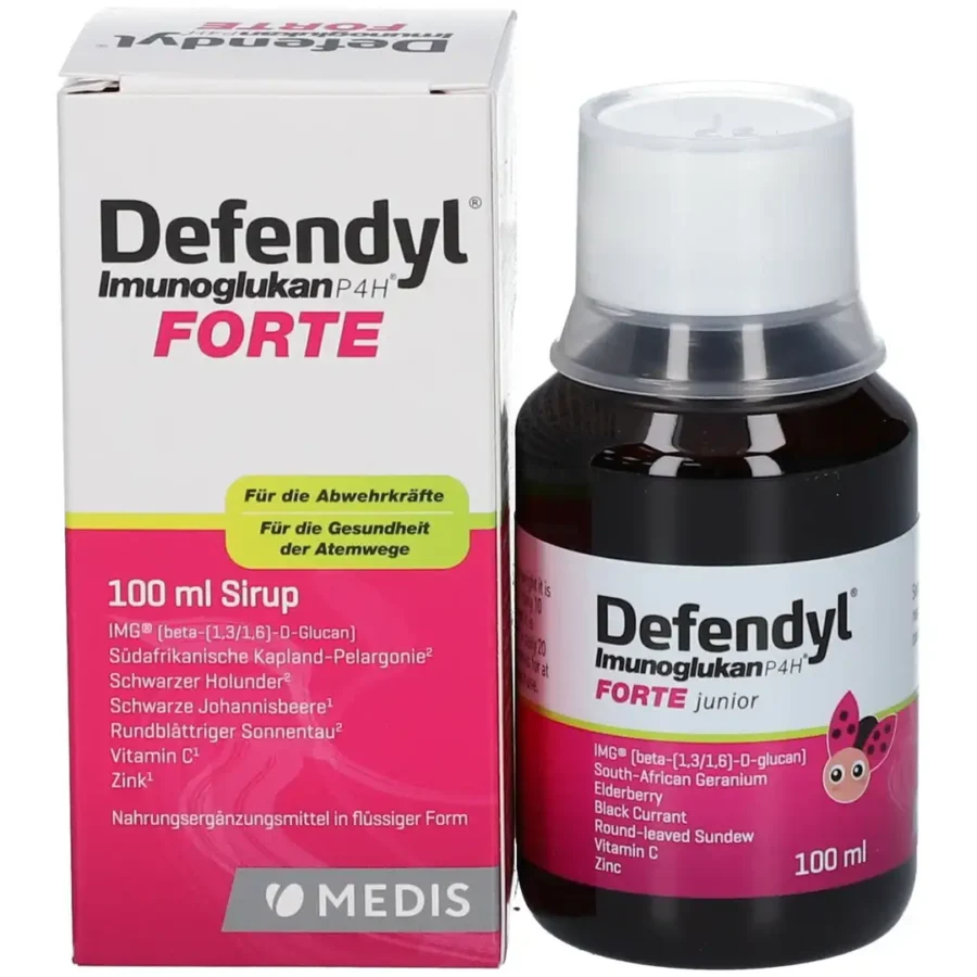 Defendyl Imunoglukan P4H FORTE junior, sirup 100ml - Zdravkoteka