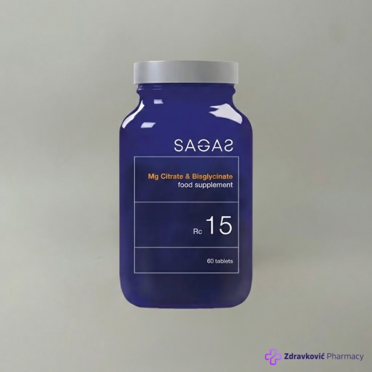 Sagas Rc 15 Mg Citrate & Bisglycinate 60 tableta - Zdravkoteka
