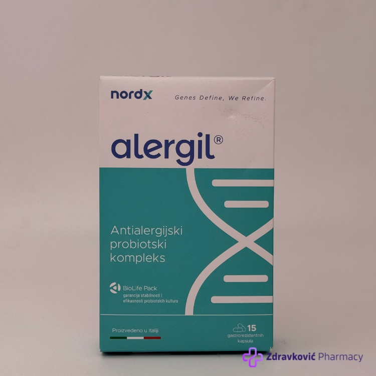 NORDX ALERGIL ANTIALERGIJSKI PROBIOTSKI KOMPLEX 15 KAPSULA - Zdravkoteka